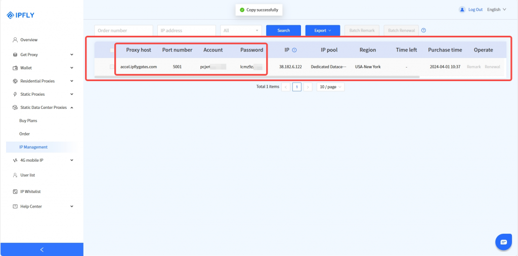 Configuring IPFLY Proxy | DICloak Help Center