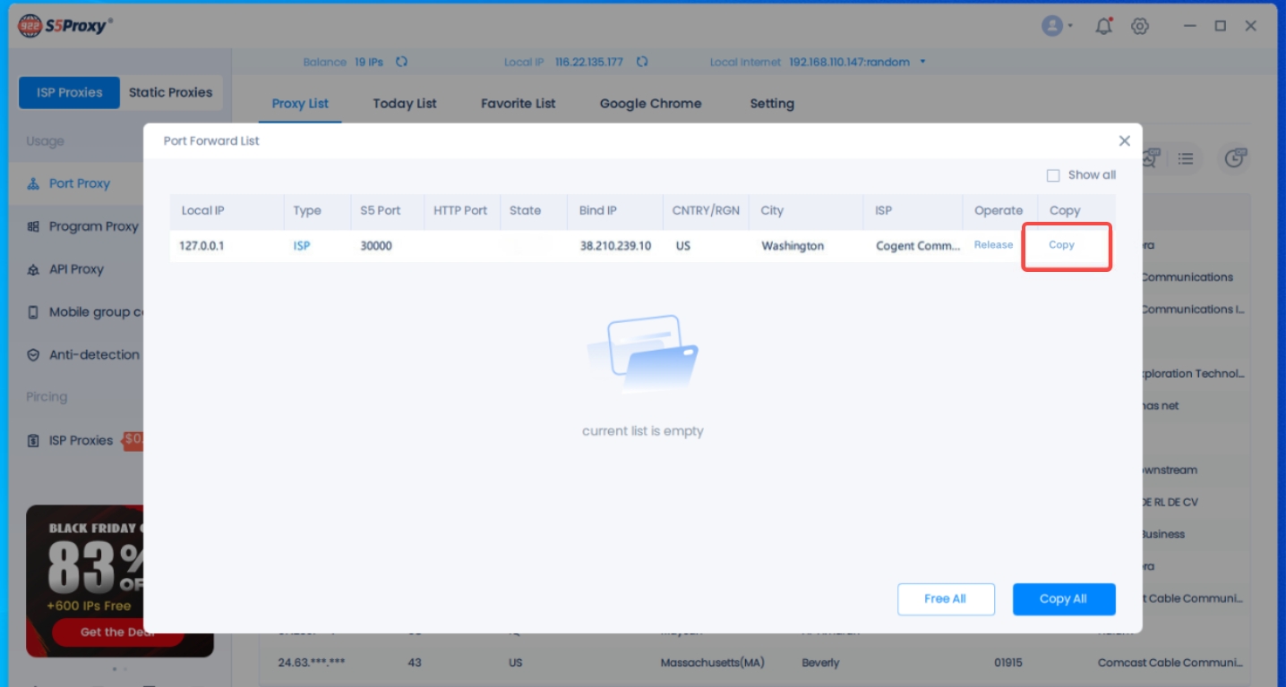127.0.0.1 Proxy Configuration - dicloak