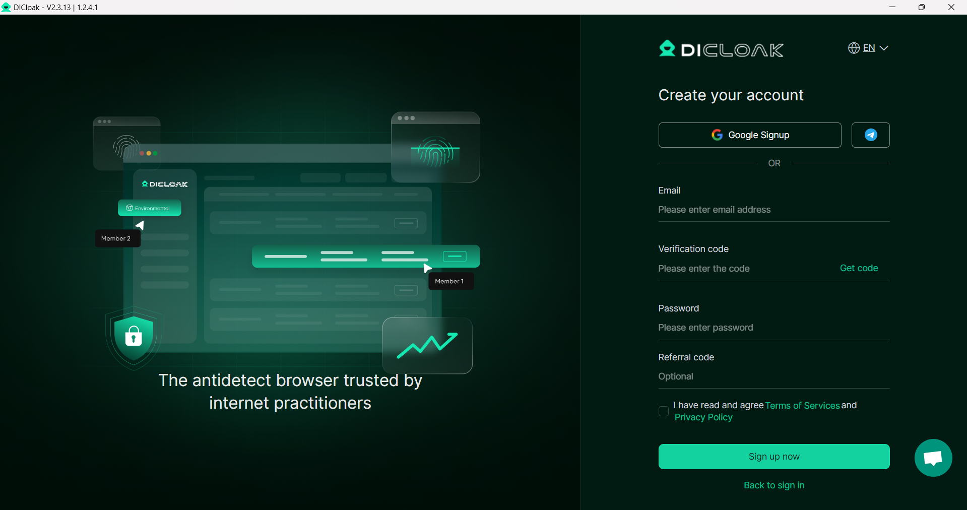 DICloak Shared Account Scenario Operation Guide - dicloak