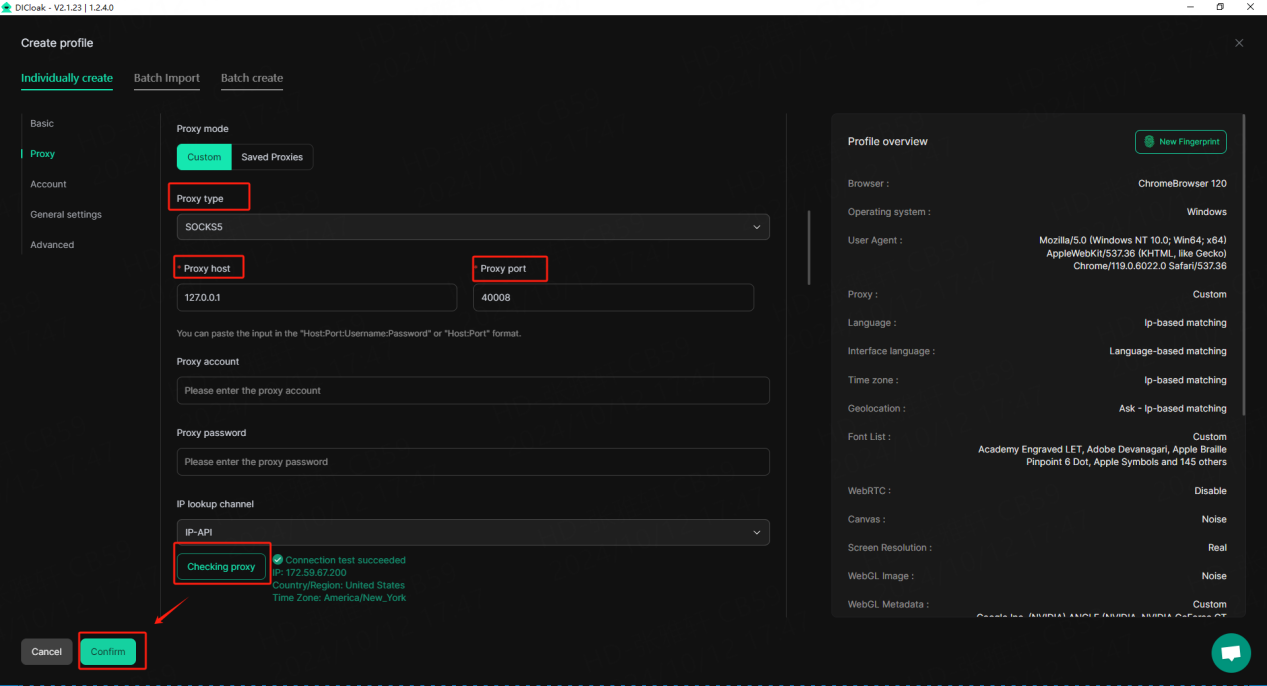Configuring PIA S5 Proxy - dicloak