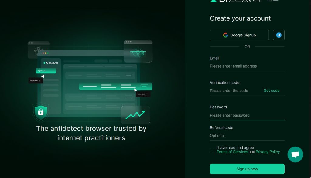 Quick Guide to Registration and Browser Profile Creation - dicloak