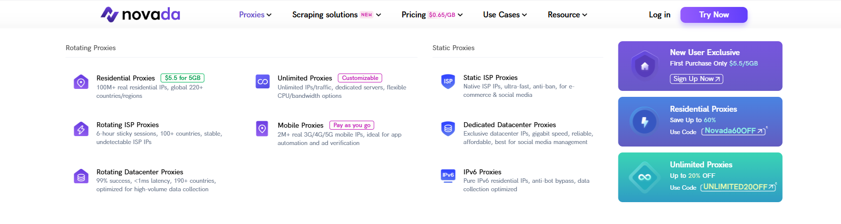 Configuration Novada Proxy - dicloak