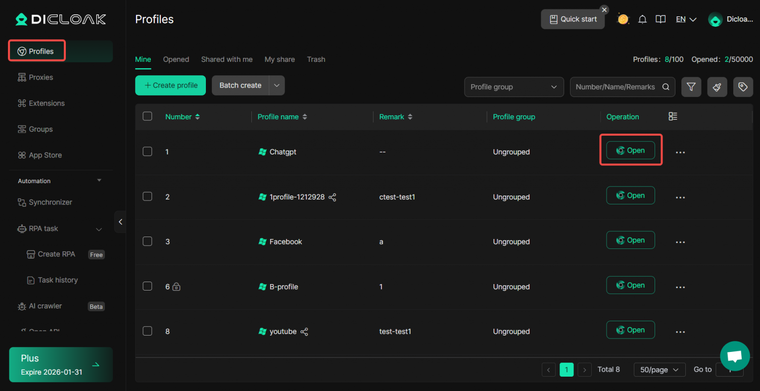 How to Create a Browser Profile? - dicloak